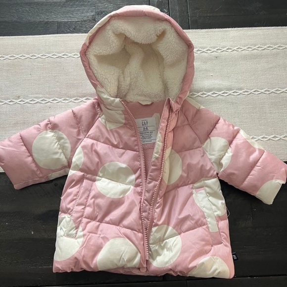 GAP | Jackets & Coats | Baby Girl 6 Months Gap Puffer Jacket Pink ...